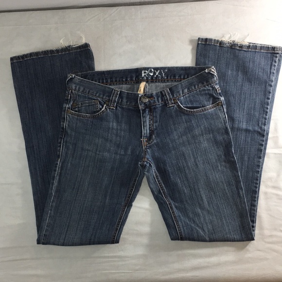 Roxy | Jeans | Roxy Sunset Beach Flare Fit Med Wash Jeans Sz 7 Y2k ...
